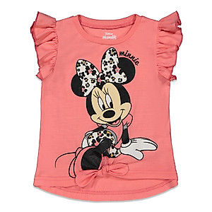 Disney Minnie Mouse Toddler Girls T-Shirt and Leggings Outfit Set Dark Pink 3T