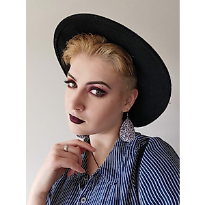 20 Pairs Leopard Faux Leather Teardrop Earrings Vintage Leopard Printed Dangle Earrings Lightweight Drop Earrings (Classic Leopard Prints)