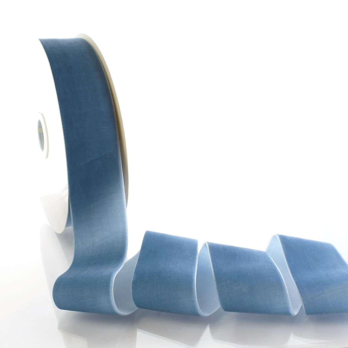 2" Velvet Ribbon Antique Blue 25 Yards HairBow Center