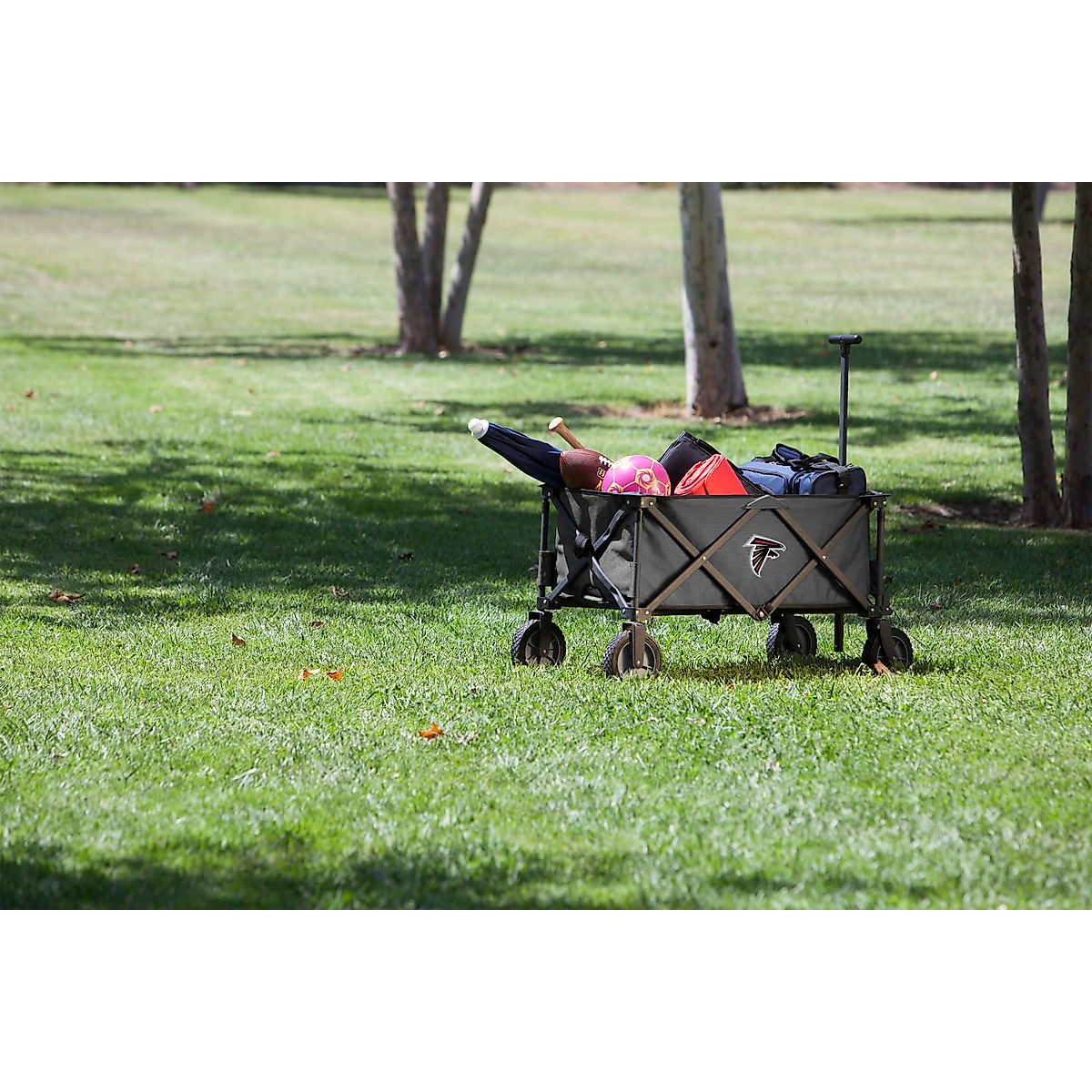 PICNIC TIME Atlanta Falcons Adventure Wagon Folding Utility Tailgate Wagon