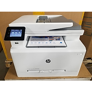 HP Laserjet Pro MFP M283fdw Wireless All-in-One Color Laser Printer, Mobile Print&Scan&Copy&Fax, Duplex Print, 22ppm, 2.7" Touchscreen, Wi-Fi, Compatible with Alexa(7KW75A), Lanbertent Printer Cable