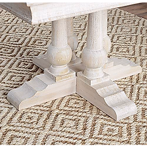 Kosas Home Beverly Dining Tables, Antique White Finish