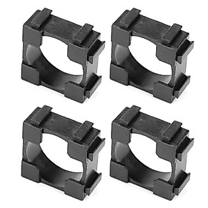 Walfront 100PCS Li ion Battery Holder Stand Cylindrical Battery Pack Bracket Battery Holder/Organizer - 18.4mm / 0.7in Hole Diameter