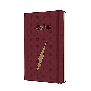Moleskine Limited Edition Harry Potter 12 Month 2022 Daily Planner, Hard Cover, Large (5" x 8.25"), Bordeaux Red
