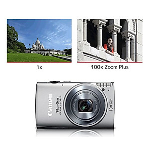 Canon PowerShot ELPH 330 HS 12.1 MP Wi-Fi Enabled CMOS Digital Camera with 10x Optical Zoom 24mm Wide-Angle Lens and 1080p Full HD Video (Silver)