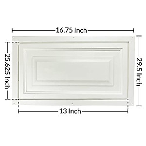 American Built Pro Access Panel, Home Improvement Access Panel for Drywall, Paintable Wall Access Door, White, Textured, 14"x26" ID Plumbing Access Panel, Electrical Access, No Hinges or Springs