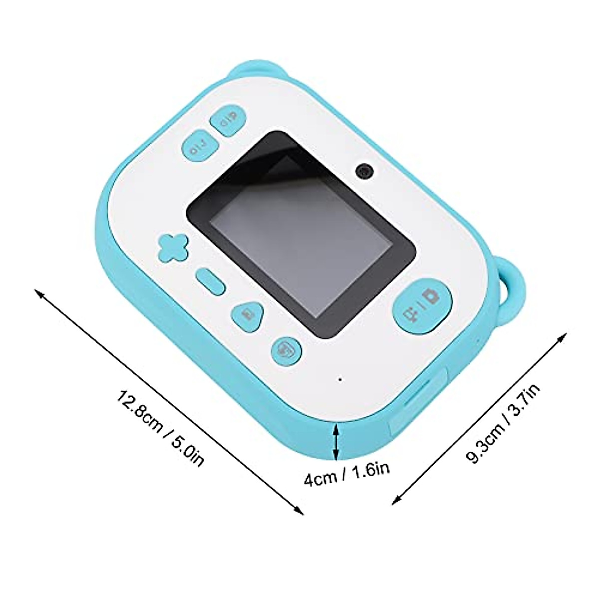 Print Out Camera, Photos Appear Immediately Small Portable One-Click Printing Kids Camera Prints Photos Easily Grasp for Kids for Outdoor(Blue)