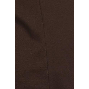 Solid Comfy Casual Office 3/4 Long Sleeve Open Front Blazer Jacket/Made in USA Brown 2XL