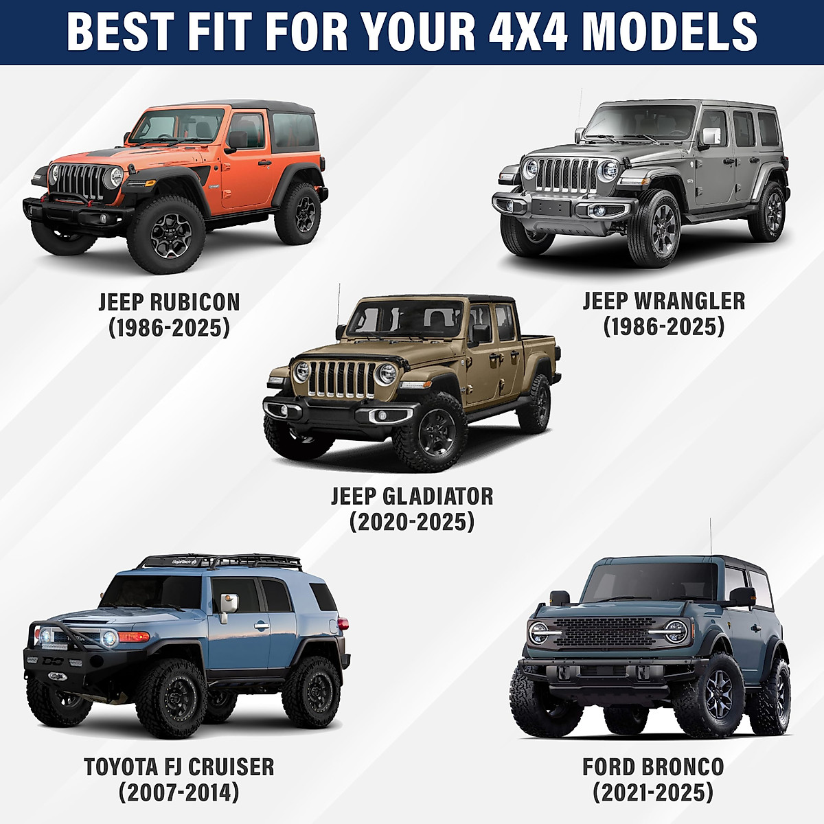 EcoNour Jeep Windshield Sunshade | Sun Visor for UV Rays & Heat Protection | Suitable for Wrangler, Compass, Gladiator & Renegade | Accessories for Jeep Wrangler | X-Small - 60x21 inches