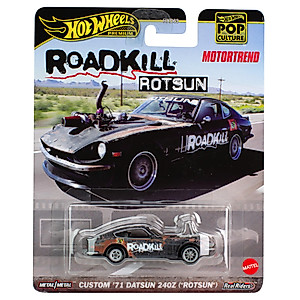 Hot Wheels Pop Culture Roadkill ROTSUN - Custom '71 Datsun 240Z (Lotsun) [Mini Car] [3 Years Old and Up] HKC37