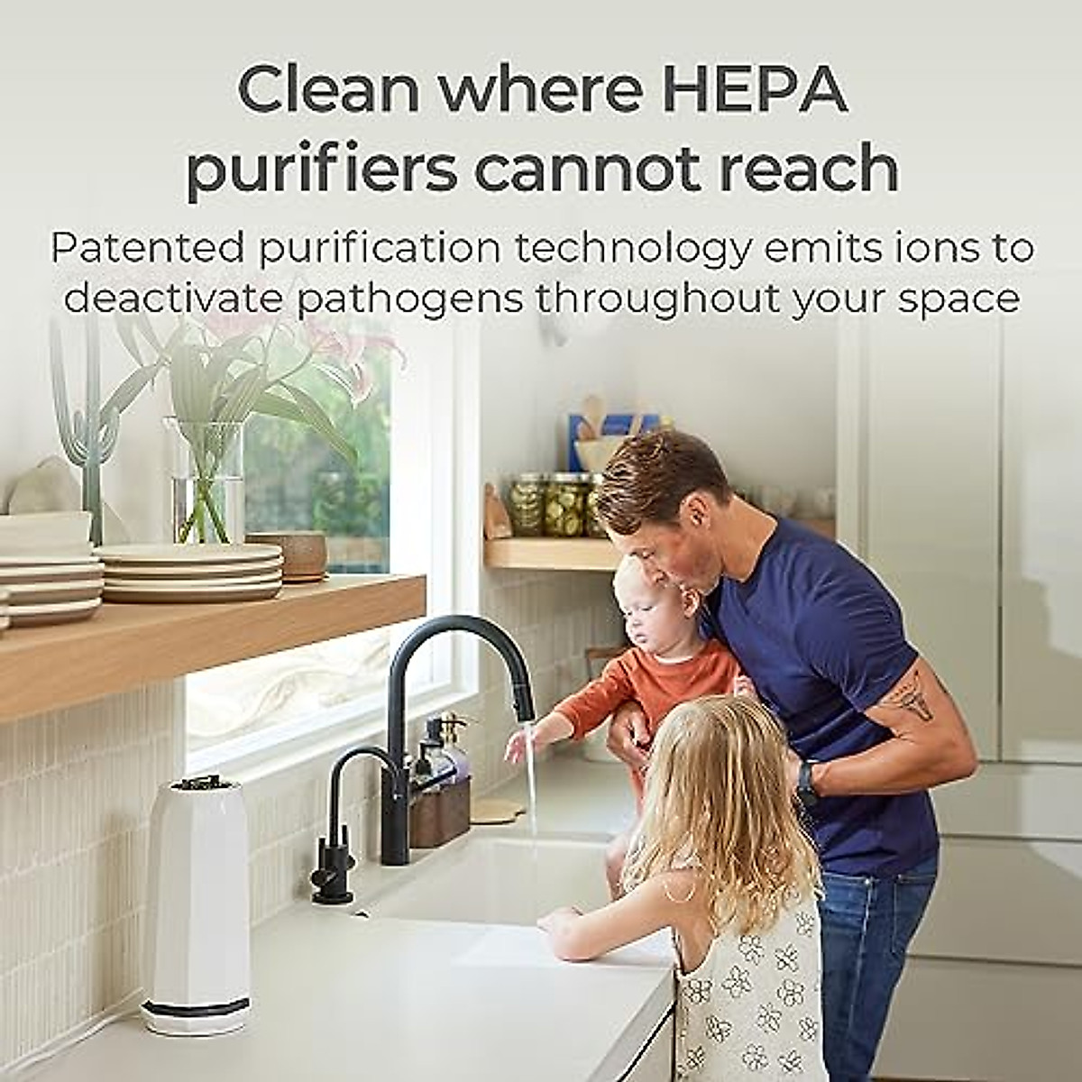 Puraclenz Photon Surface & Air Purifier - Stops Mold Growth, Destroys Viruses & Bacteria, Reduces Lingering Odors 24/7 - Patented Ozone-free Ion Technology - P750 for Spaces Up To 750 Sq. Ft.