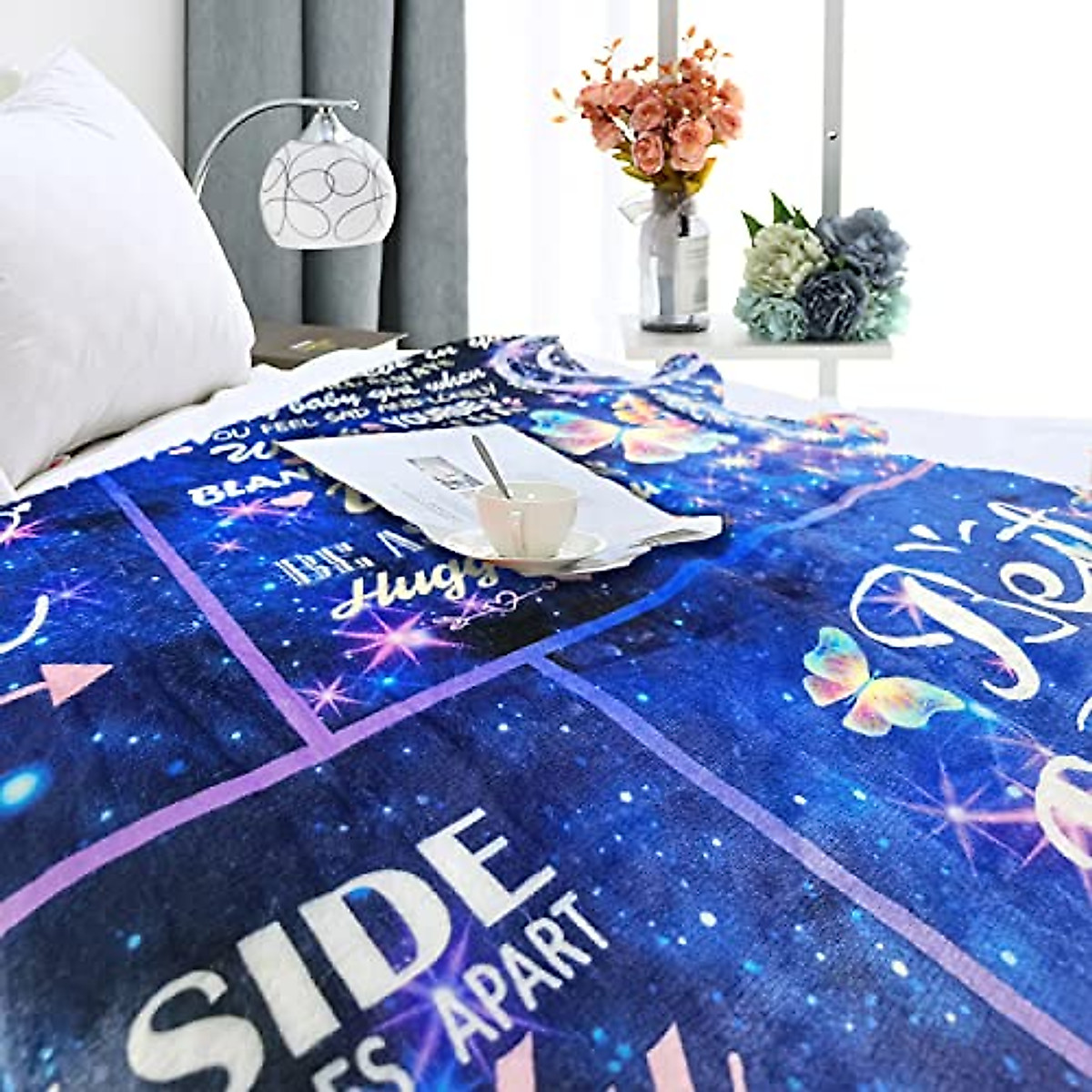 Sulpoie to My Daughter Blanket, Daughter Gifts, Daughter Gift from Mom Dad, Birthday Gifts for Daughter, Gift for Daughter from Mom, Daughter Blanket from Mom Gifts for Daughter Throw Blanket 50"X60"