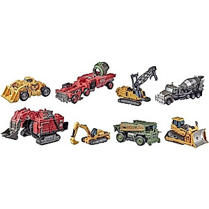 XAGVHIM Transformer Toy, Studio Series 69 Revenge of The Fallen Devastator Constructicon KO Action Figures 8-Pack - Birthday Gifts Toy - 16"(Color : 8 Pack)