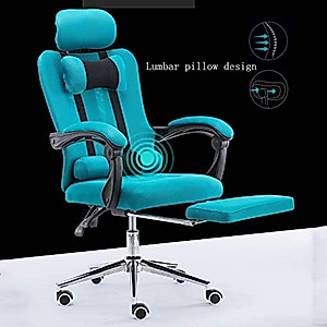 Family Office Chair Office Chair Height Adjustable Desk Chair Swivel Computer Chair Ergonomic Executive Chairs Managerial Chairs Firm Seat Cushion (Color : Green)