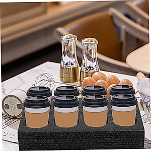 4pcs Milk Tea Cup Holder Outdoor Cup Trays Convenient Cup Holder Foam Drink Holders Reusable Drink Holder for Non-Tipping Cup Holder Take Epe with Tray Foam Stand Travel re-usable