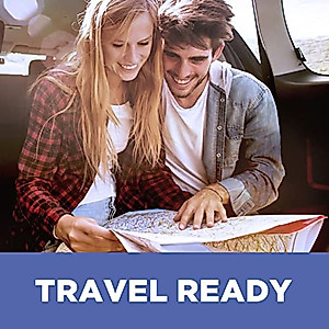 Johnson & Johnson Travel Ready Portable Emergency First Aid Kit for Minor Wound Care with Assorted Adhesive Bandages, Gauze Pads & More, Ideal for Travel, Car & On-The-Go, 80 pc