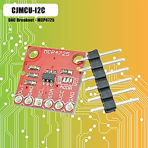 Comidox 4PCS MCP4725 Breakout Module I2C DAC 12Bit Development Board 2.7V to 5.5V Supply with EEPROM for Arduino Raspberry Pi