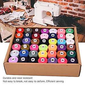 Sewing Spools Set, 42 Colors 1000 Yards Polyester Household Threads Set for Sewing Machine DIY Embroidery