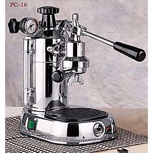 La Pavoni PC-16 Professional Espresso Machine, Chrome Black