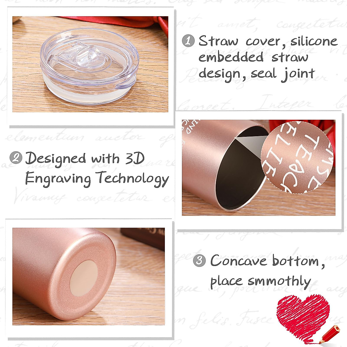 Geiserailie Gay Pride Gifts 20 oz Rainbow Pride Tumbler with Straw and Lid Colorful Rainbow Makeup Bag and Stripes Socks Lesbian Bisexual Transgender Gifts for Party Supplies (Rose Gold, Mint Green)