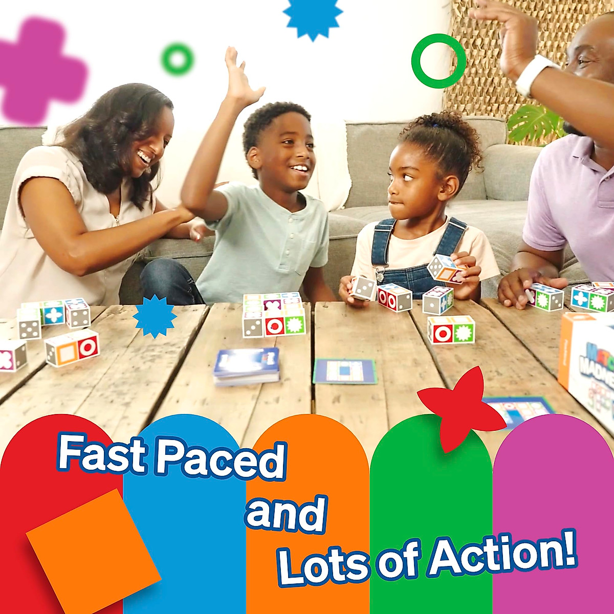 Foxmind Match Madness Board Game, Dual Mode Visual Recognition Matching Board Game, Fast Paced Puzzle Game to Develop Problem Solving Skills, Fun Board Games for Adults and Family