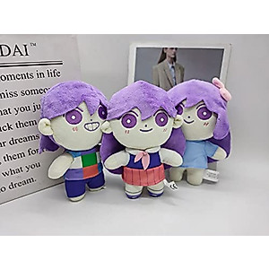 Omori Plush Toys, 9inch Omori Sunny Basil Kel Hero Aubrey Mari Characters Plushies, Game Figure Stuffed Pillow Cartoon Merch Prop for Gaming Fans (Square Boy Omori B)