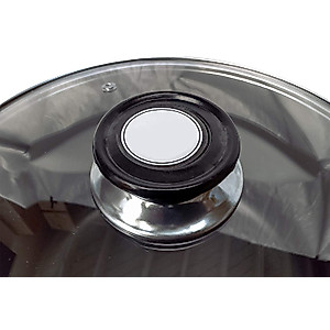 24Qt Dutch Oven Non Stick Heavy Gauge Aluminum Extra Large Casserole Pot With Glass Lid Fits 6 Gallons For Healthy Cooking