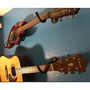 BEMTE Guitar Wall Mount Guitar Bass Display Rack Horizontal Hanger (Electric Guitar/ Ukulele)