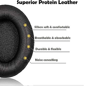 Synsen Replacement Ear Pads Cushion Compatible for Bose QuietComfort QC2,QuietComfort 15 QC15,QuietComfort QC25,QuietComfort 35 QC35,Bose AE2,AE2i,AE2w,SoundTrue, SoundLink (Around-Ear) Headphones