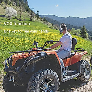 Retevis Walkie Talkie Noise Reduction Headset, Volume Adjustable, Hands Free, Compatible RT22 RT21 H-777 RT68 RB85 Baofeng UV-5R Walkie Talkie, 2 Way Radio Headset, Aviation Gift(1 Pack)