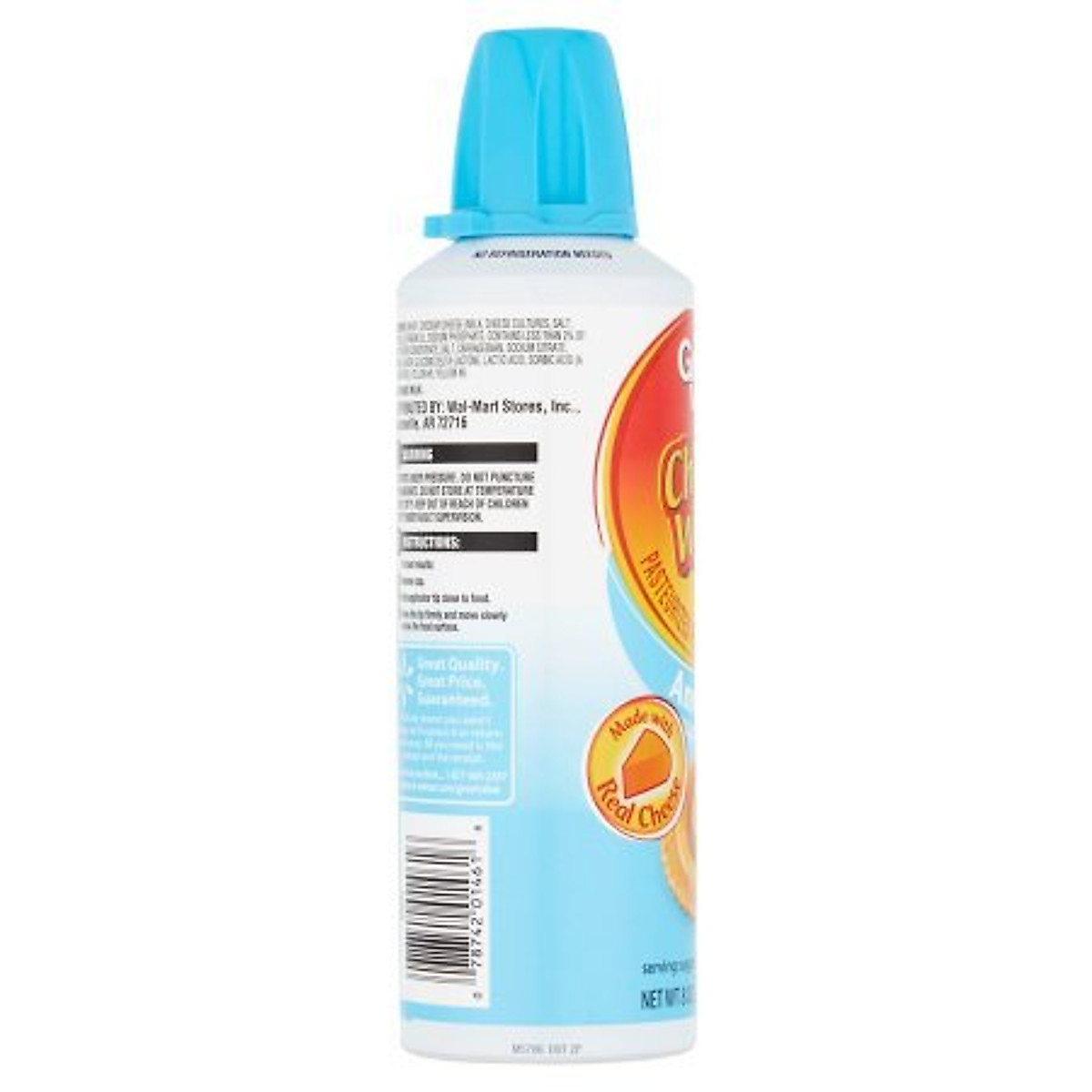 Great Value Cheese Wow Pasteurized Process American Cheese Product, 8 oz, pack of 6