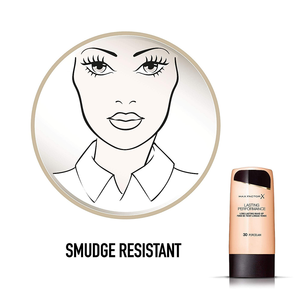 Max Factor Lasting Performance Long Lasting Foundation, No. 030 Porcelain