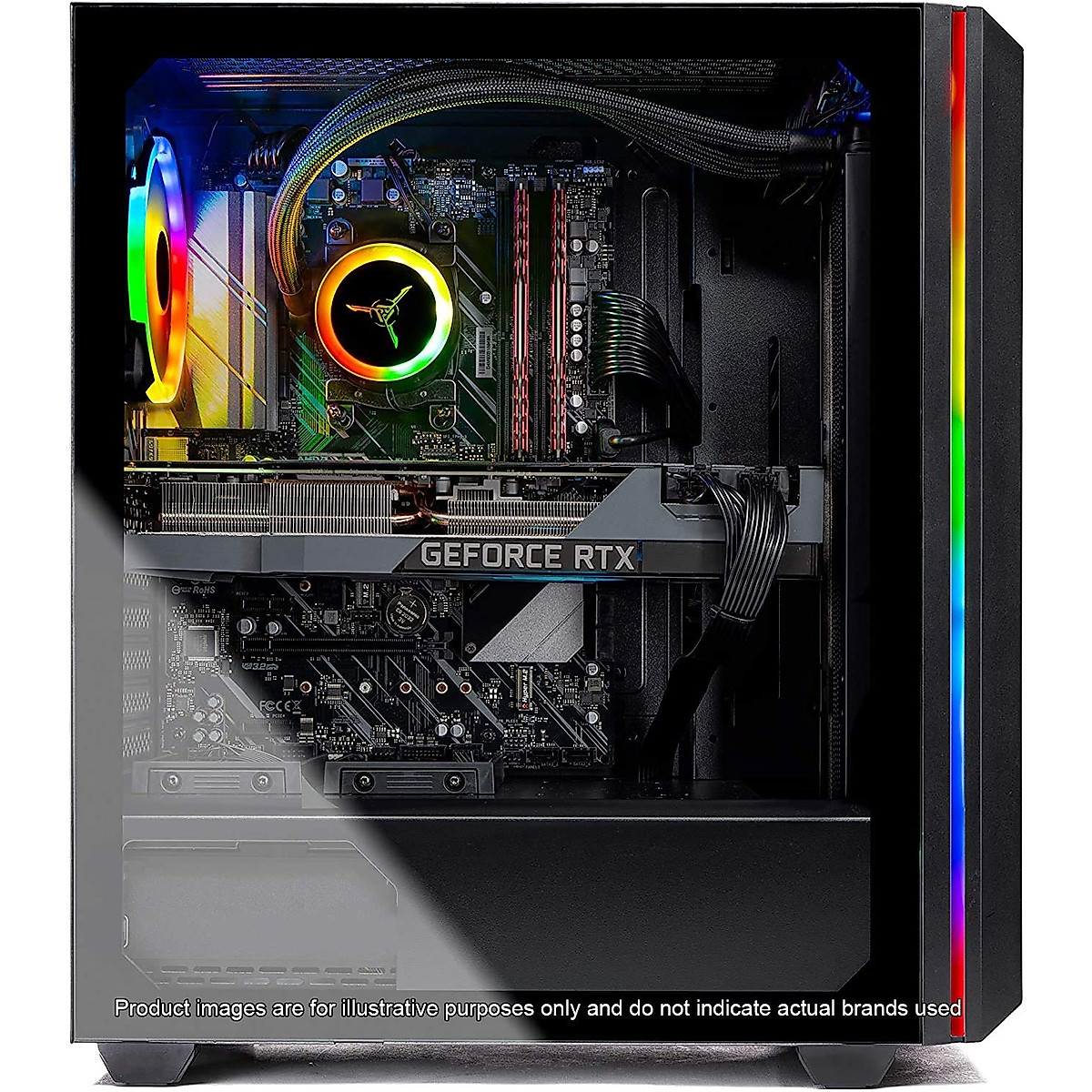 Skytech Chronos Gaming PC Desktop - AMD Ryzen 9 3900X, RTX 3080 10GB, 16GB DDR4, 1TB Gen4 SSD, 360mm AIO, 850W, Black