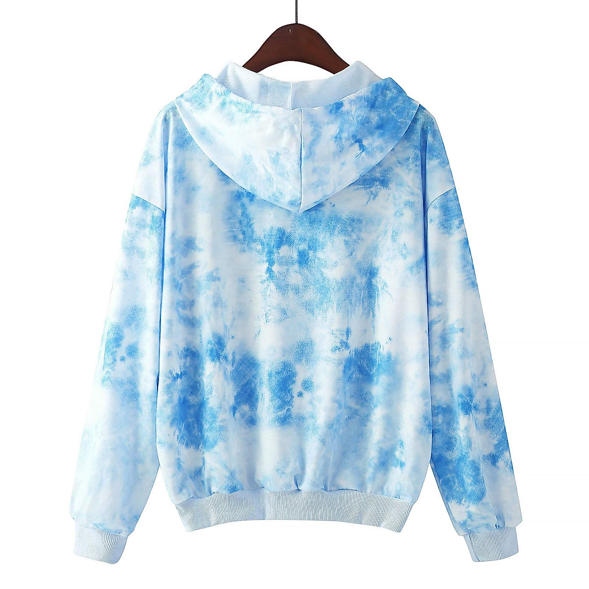 Women's Cute Hoodie Teens Girls Butterfly Print Hoody Pullover Tops Kawaii Jumper Comfy Sweatshirt with Large Front Pocket