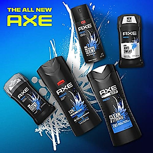 AXE Body Wash Phoenix 12h Refreshing Scent Crushed Mint & Rosemary 4 count Men's Body Wash with 100% Plant-Based Moisturizers 16 oz