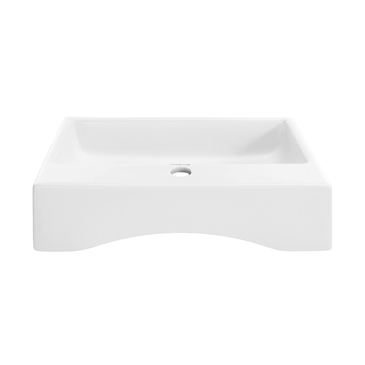 Claire 20 Rectangle Ceramic Vessel Sink, Matte Black