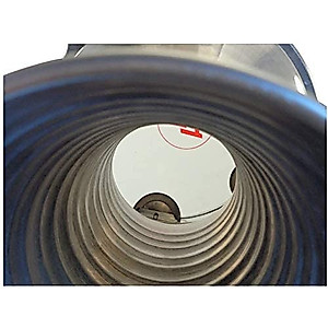 ZAZA Percussion 16'' Length Aluminum Darbuka, 8" Tunable Synthetic Head and Internal Jingles Doumbek (Silver)