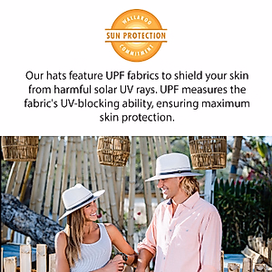 Wallaroo Hat Company – Women’s Seaside Sun Hat – UPF 50+, Wide Brim, Packable Design, Chin Strap and Adjustable Size – Fashionable Sun Hat for Travel, Beach, Poolside and Everyday (Natural)