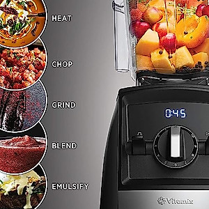 Vitamix A2300 Ascent Series Smart Blender, Professional-Grade, 64 oz. Low-Profile Container, 64 fl oz, Black