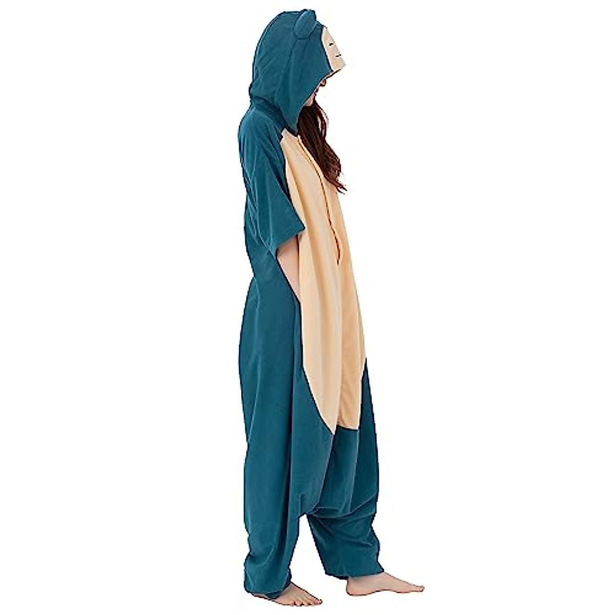 SAZAC Kigurumi - Pokemon - Snorlax - Summer Onesie Jumpsuit Halloween Costume (X-Large)