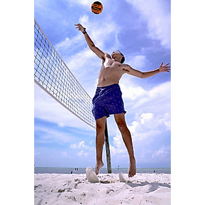 Wave Runner Waterproof Volleyball with Sure-Grip Technology - Perfect for Pool Games, Beach Volleyball and Indoor Pool - Durable Design with Special Texture for Reduced Stinging (Random Color)