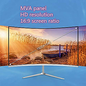 Gaming Curved Display,IPS Screen Display with HDMI,32-inch 1080P Full HD Monitor 75Hz,Wide Viewing Angle 178˚Suitable for Laptops, PC, MacBook Pro, Xbox, PS4