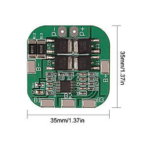 ACEIRMC 3pcs 4S 20A 14.8V Li-ion Lithium 18650 Battery BMS PCM Protection PCB Board Module 16.8V Overcharge Over Discharge Short Circuit Protection