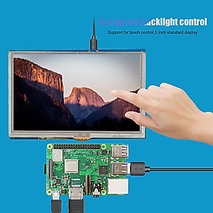 Yoidesu 5 Inch for 3/2 1,800x480 HD Portable LCD Touchscreen Display Monitor