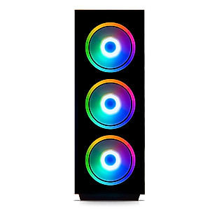 TJJ Eclipse Gaming PC Desktop Computer - Intel Core i3-12100F, NVIDIA GTX 1660 Super 6GB, 16GB DDR4 3200, 1TB SSD, VR Ready, WiFi 6E, 600W Gold PSU, RGB Keyboard & Mouse & Speaker, Win 11 Pro