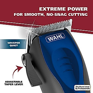 Wahl Self Cut Compact Corded Clipper Personal Haircutting Kit with Adjustable Taper Lever, and 12 Hair Clipper Guards for Clipping, Trimming & Personal Grooming – Model 79467
