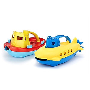 Green Toys Tug Boat & Submarine Combo Pack