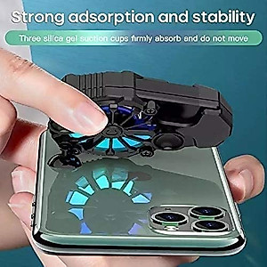 MZLXDEDIAN Mobile Phone Cooler, Cellphone Fan for Mobile Gaming Phone, Game Handle Radiator Mobile Phone Cooler Mini Cooling Fans, Works with iOS& Android
