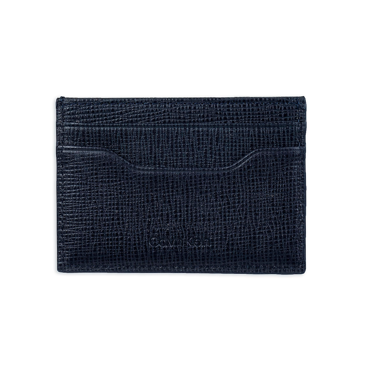 Calvin Klein Men's Wallet Sets-Minimalist Bifold and Card Cases, Navy Bessemer, One Size
