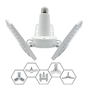 Surgebulb - LED Garage Lightning, Super Bright, Easy Fitting Socket, Energy Save, Long-Lifespan, Indoor/Outdoor, Aluminum Frame, 60 Watt - 2Pack